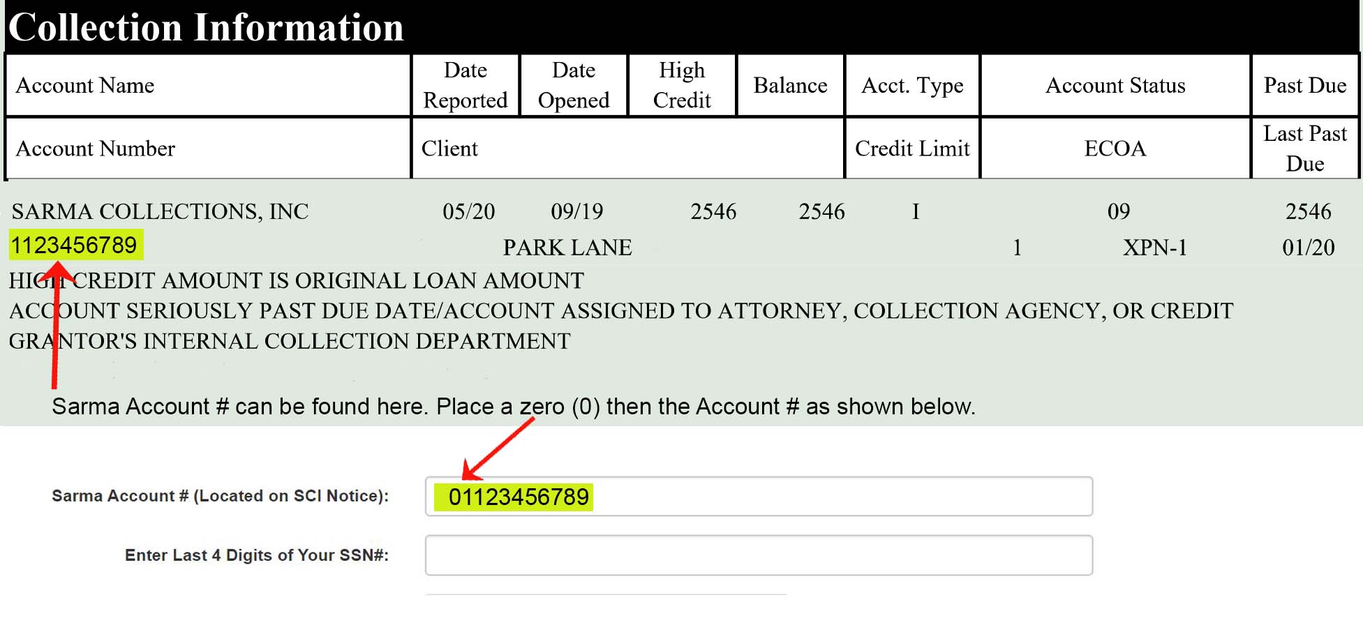 PayStream :: Sarma Collections Inc. :: Login